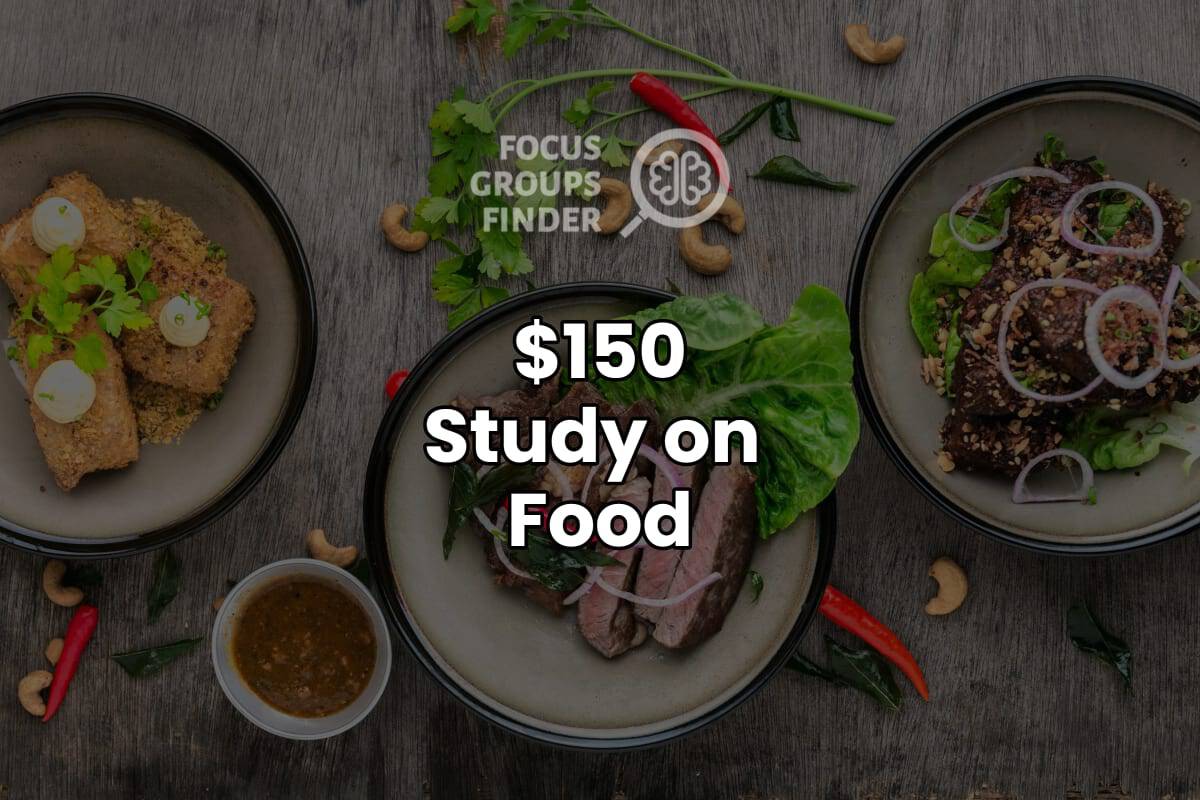 Paid Online Focus Group on Food ($150) - FG Finder