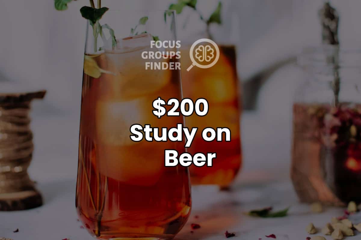 Paid Online Focus Group on Beer ($200) - FG Finder