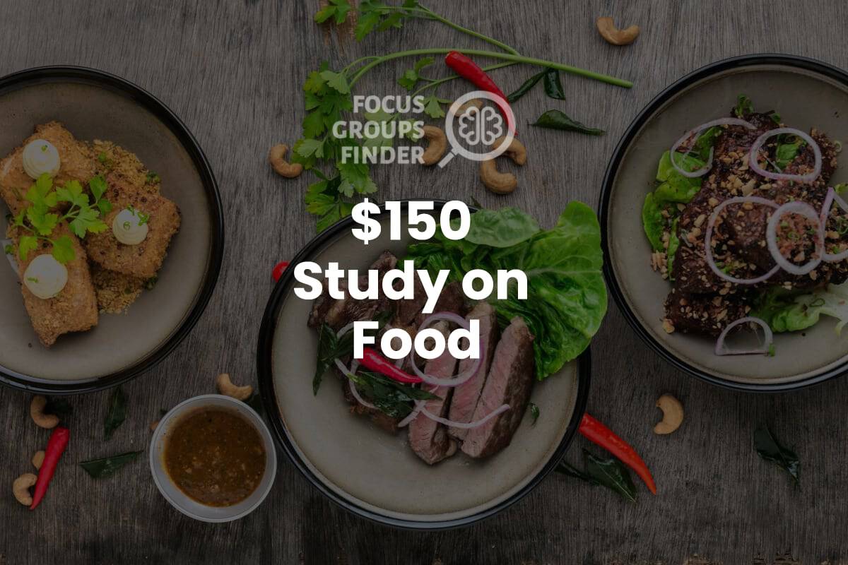Paid Online Focus Group on Food ($150) - FG Finder
