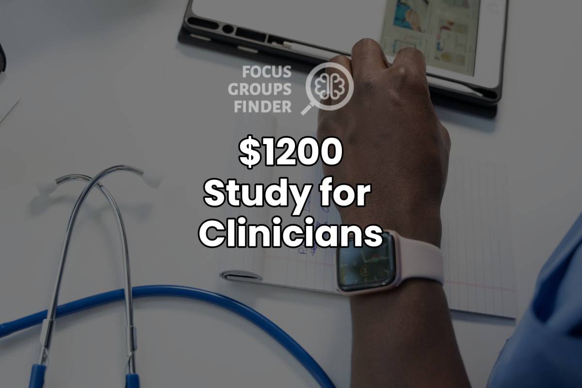 Paid Online Focus Group For Clinicians 1200 Fg Finder
