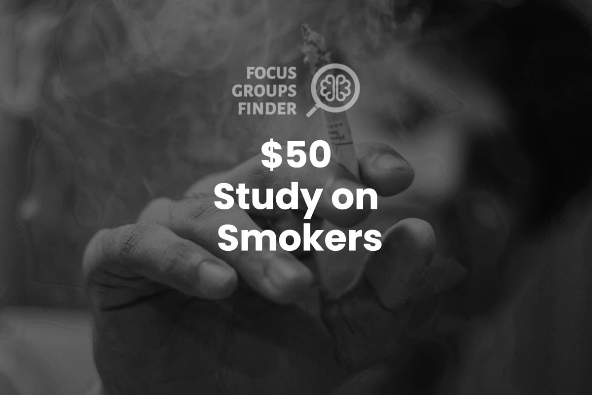 Paid Online Focus Group on Smokers ($50) - FG Finder