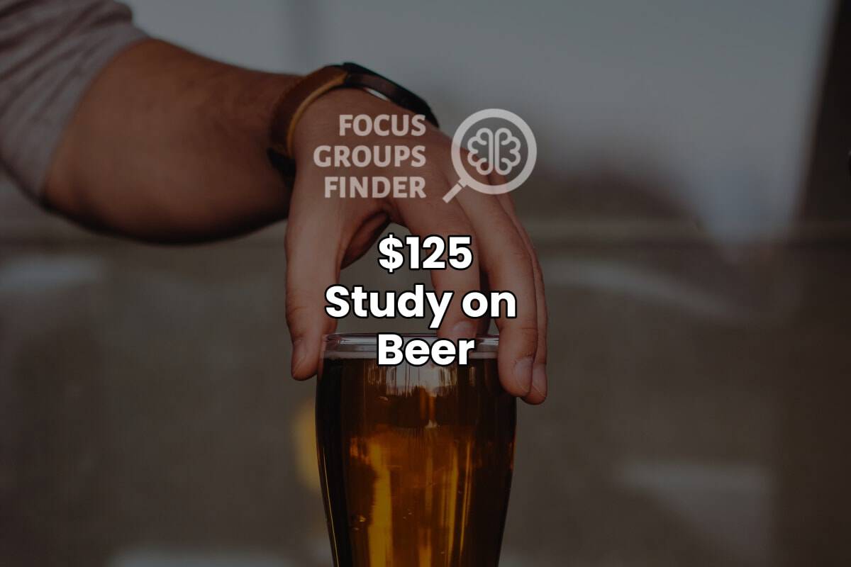 Paid Online Focus Group on Beer ($125) - FG Finder