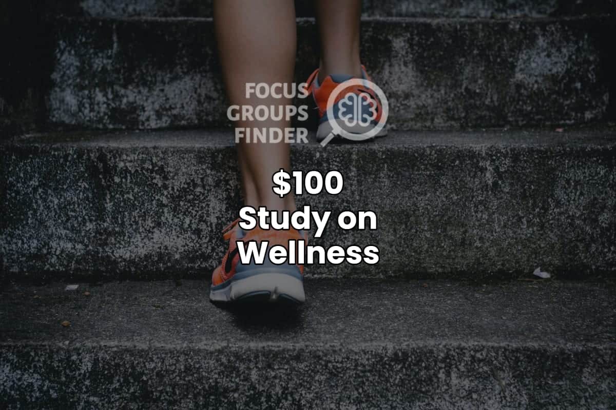 Paid Online Focus Group on Wellness ($100) - FG Finder