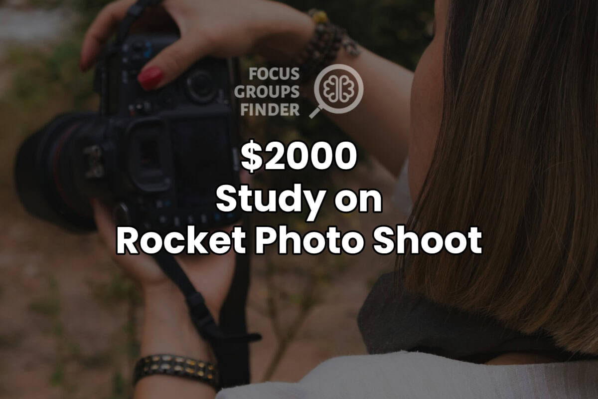 Paid Online Focus Group on Rocket Photo Shoot ($2000) - FG Finder
