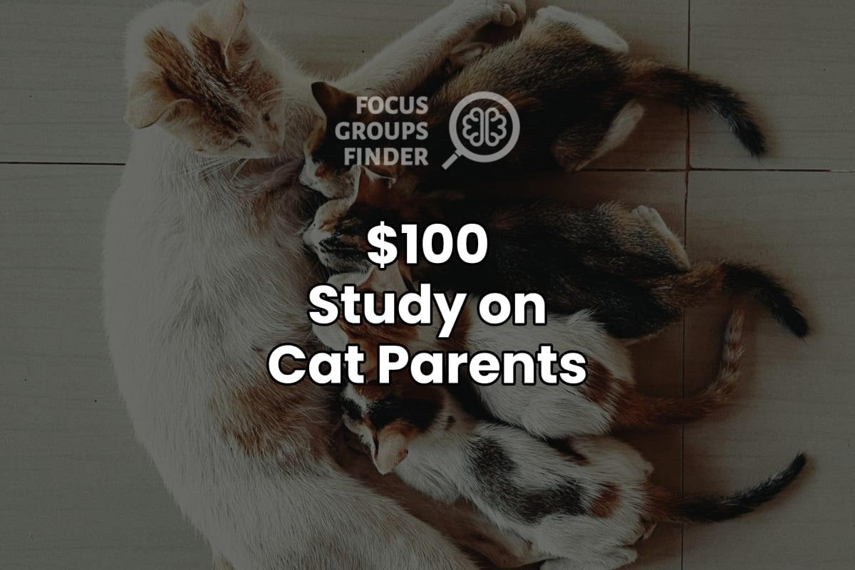 Paid Online Focus Group on Cat Parents ($100) - FG Finder