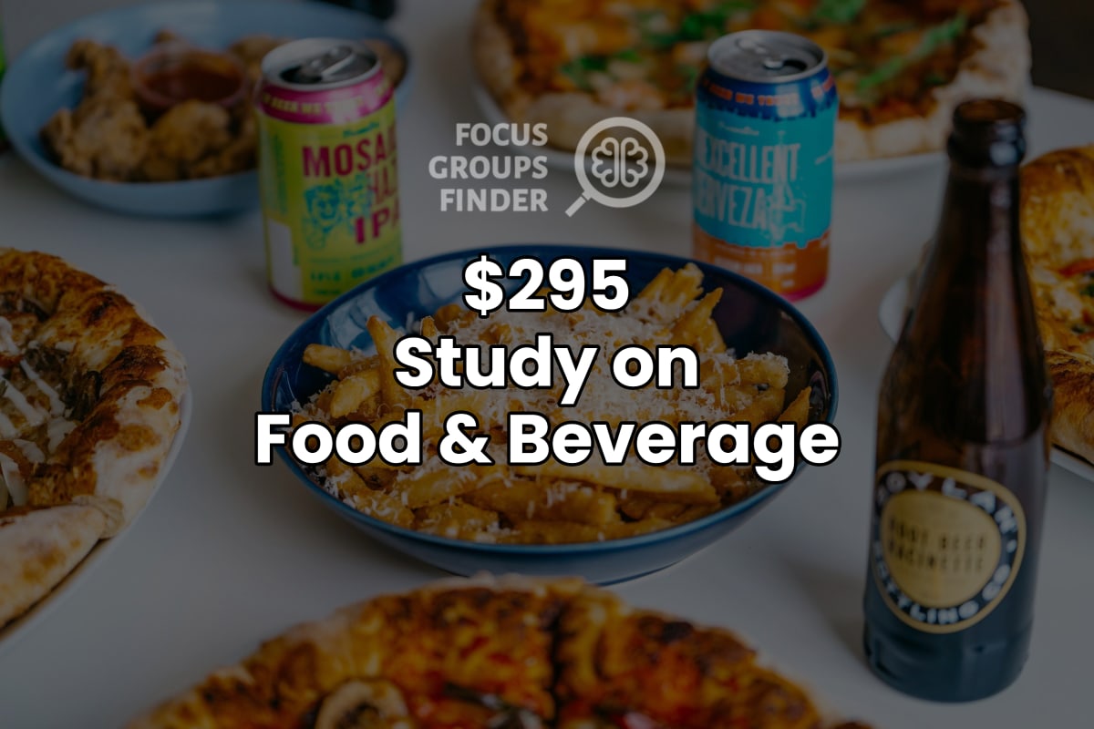 Paid Online Focus Group on Food & Beverage ($295) - FG Finder